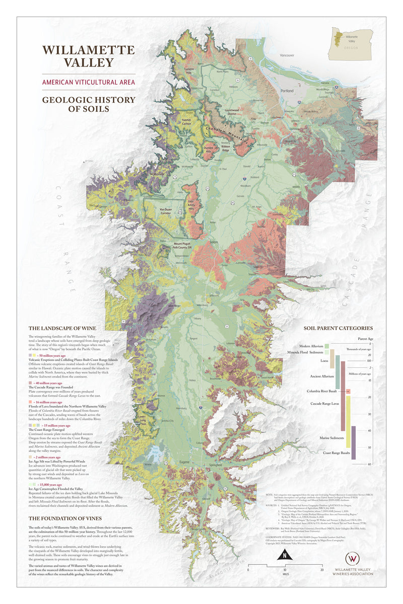 NEW MAP! Geologic History of Soils in the Willamette Valley – WVWA ...